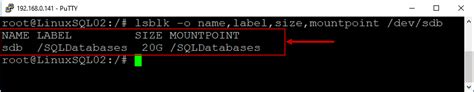 Move Sql Databases To A Different Mount Point Create A New Mount Point In Linux