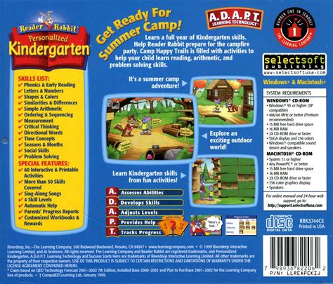 Reader Rabbit Personalized Kindergarten Images Launchbox Games Database