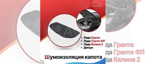 Шумоизоляция капота Гранта/Гранта FL/Калина-2 купить в Тольятти | Авито