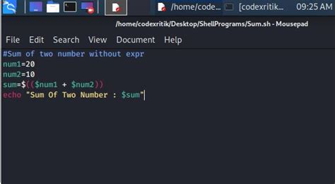 Sum Of Two Variables Without Using Expr In Shell Script Codexritik