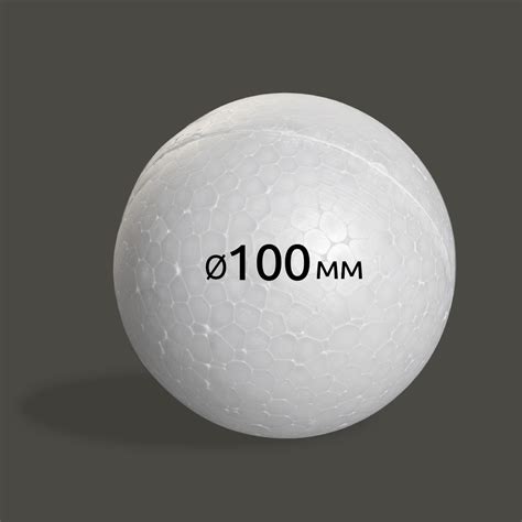 Купить Шар из пенопласта Ø100мм гладкий уп.50шт оптом по цене 45.83 р