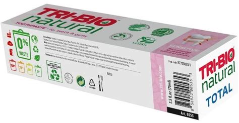 Натурална еко паста за зъби Tri Bio Sensitive 75 Ml Добра цена Ozone Bg