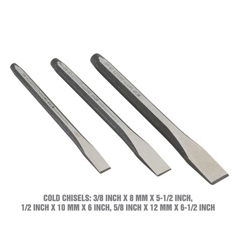 OEMTOOLS Punch And Chisel Set 11 Piece