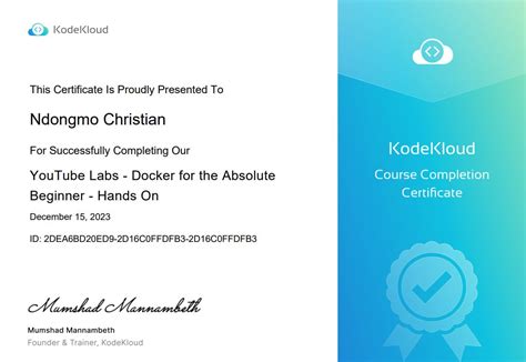 Completed Youtube Labs Docker For The Absolute Beginner Ndongmo
