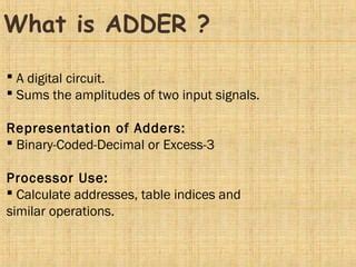 Presentation On Bcd Adder PPT Programming Languages Computing