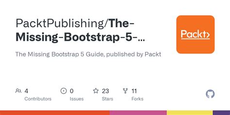 GitHub PacktPublishing The Missing Bootstrap Guide The Missing Bootstrap Guide Published