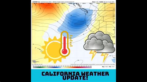 June 8th California Weather Upate Youtube