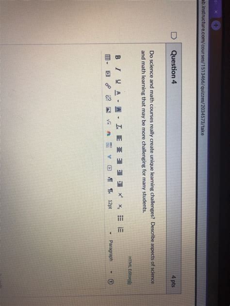 solved d question 4 4 pts do science and math courses really