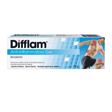 Difflam Anti Inflammatory Gel 75g Discount Chemist