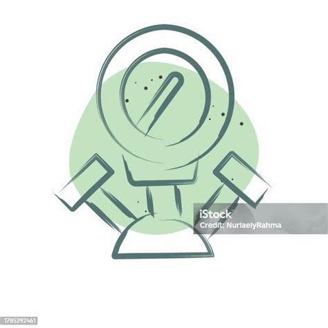 아이콘 압력계 용접기 장비 기호와 관련이 있습니다 색상 별점 스타일 심플한 디자인 편집 가능 간단한 일러스트레이션 계기판 측정기에 대한 스톡 벡터 아트 및 기타 이미지