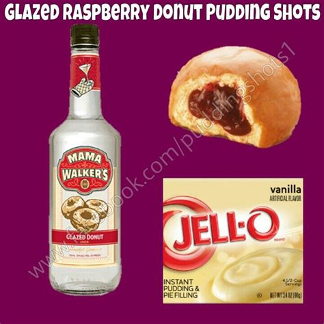 Glazed Raspberry Donut Pudding Shots See Full Recipe And More On