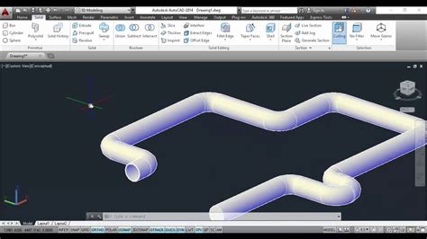 Tubulação 3d Autocad 3d Pipe Modelling Youtube