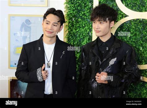 Chu Wan Pin Right And Jonathan Wong Arrive For The 18th Asian Film Awards Ceremony At The Xiqu
