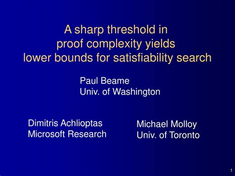 provably hard problems below the satisfiability threshold ppt download