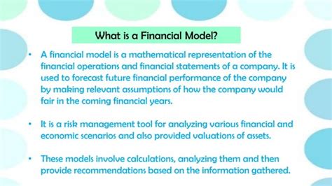 Types Of Financial Model Financial Modeling By Educba Pdf