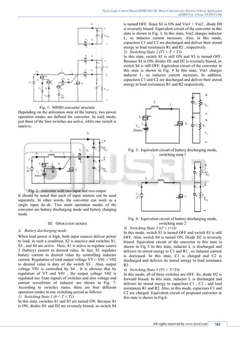 Fuzzy Logic Control Based Mimo Dc Dc Boost Converter For Electric