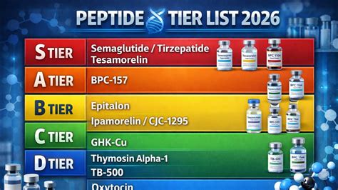 The 2026 Peptide Tier List Youtube