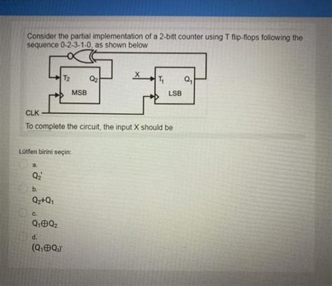 Solved Consider The Partial Implementation Of A 2 Bitt