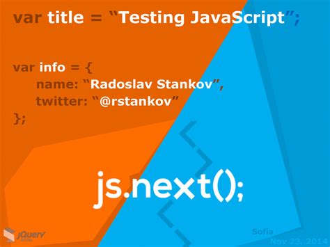Testing Javascript Speaker Deck