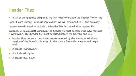 OpenGL Basics For Sample Program Ppt