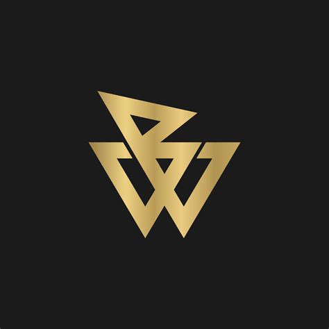 Alphabet Initials Logo Bw Wb W And B 36767946 Vector Art At Vecteezy