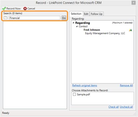 Recording An Email To Microsoft Dynamics Crm From Ibm Notes Knowledge