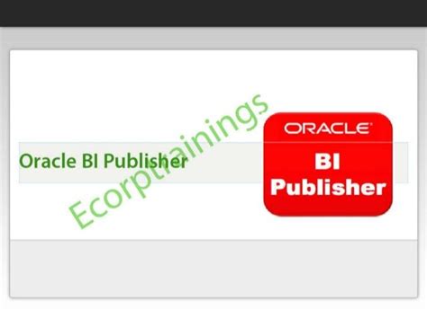 Oracle Bi Publisher Part3 Online Oracle Bi Publisher Training Pdf