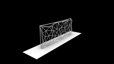 triangulated wall random points v3 3d model cgtrader