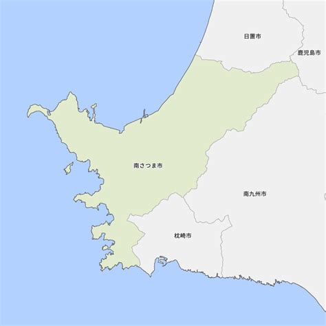 鹿児島県南さつま市の地図 Map It マップ・イット