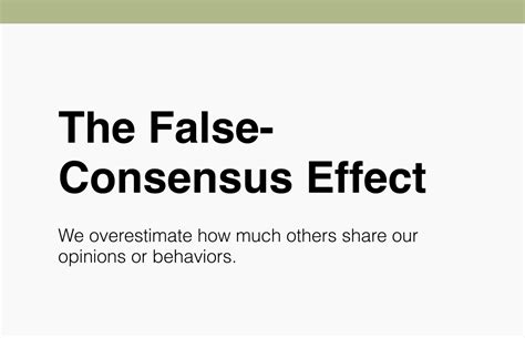 20 Things About The False Consensus Effect Mental Health Activity