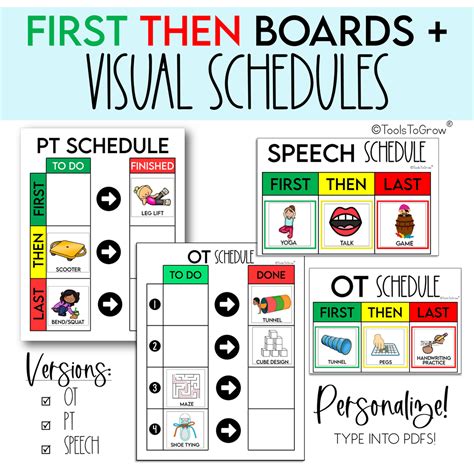 Tips For Growing Edition 5 Visual Schedules Speech Therapy Tools