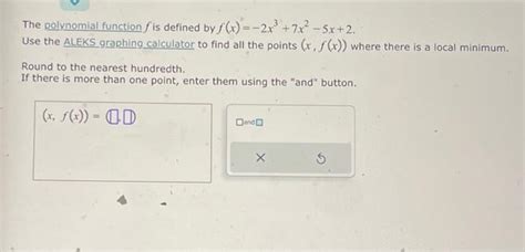 Solved The Polynomial Function Fis Defined By Fx 2x²³