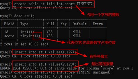 MySQL数据类型 简书
