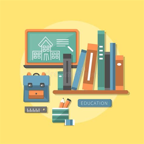 The Concept Of Learning Read Books In The Library Isometric Flat Design Stock Vector