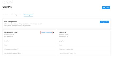 How Do I Cancel My Subscription Unity