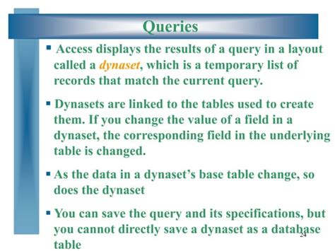 Ms Access Tables Forms Queries Reports Ppt