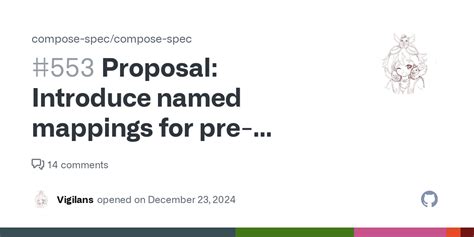 Proposal Introduce Named Mappings For Pre Defined Variables · Issue 553 · Compose Speccompose