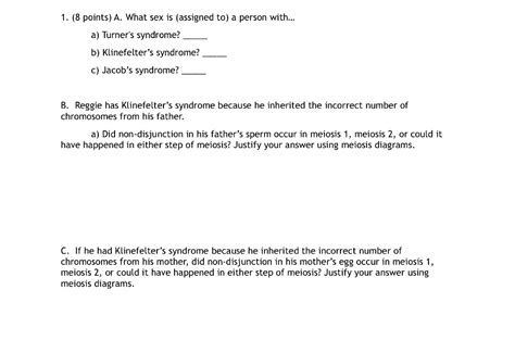 Solved Points A What Sex Is Assigned To A Person Chegg Com