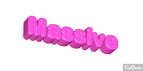 Massive Word Animated  Logo Designs