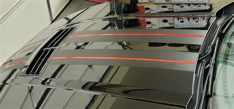 Oem Racing Stripe Matte Black Wred Accent Mustang7g 2024 S650