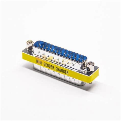 Elecbee Pin Gender Changer Male To Male Standard D Sub Connector Straight Metal