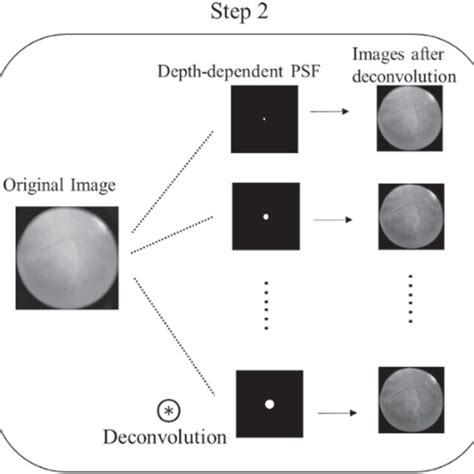 Outline Of The Image Processing Steps Step 1 Generation Of Psfs With