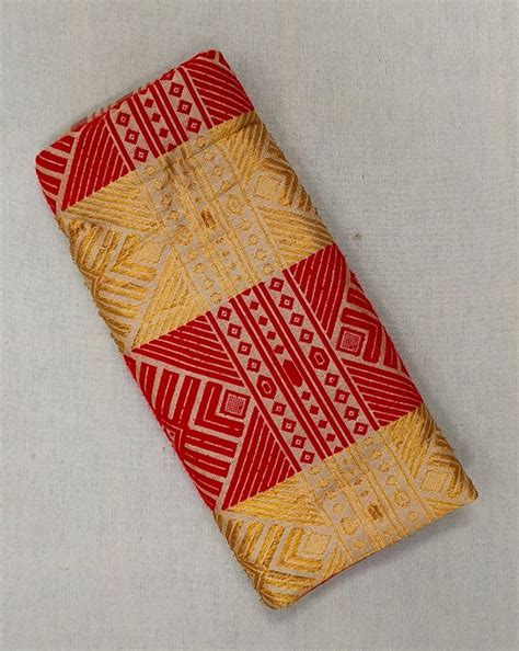 Embroidered Golden Tussar Silk Gamusa At Rs 2300 In Guwahati Id