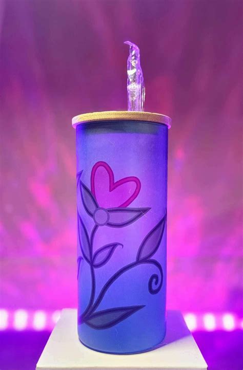 Blue Frosted Glass Cup Ojibwedreams