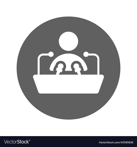 Lecture Speech Icon Royalty Free Vector Image Vectorstock