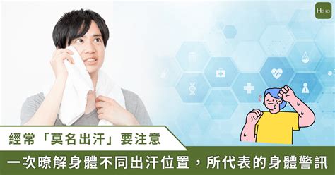 夏天汗流越多越健康？人體出汗地圖告訴你 不同發汗部位代表的健康警訊 Heho健康