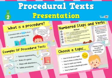 English Unit Procedural Texts Teacher Resources And Classroom Games Teach This