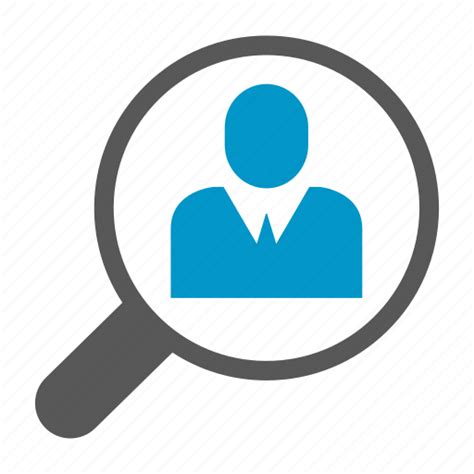 Human Resource Magnifier People Recruiting Recruitment Icon