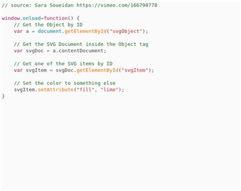 Accessing An Embedded Svg Document Codepad