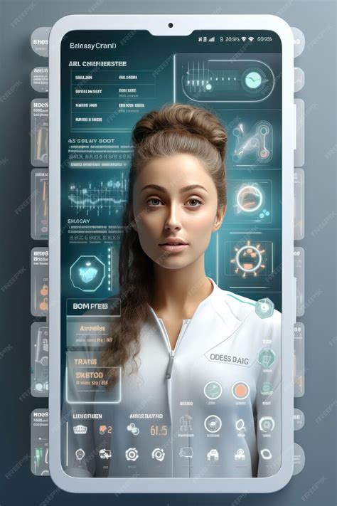 Premium Ai Image Healthcare App Ui Mockup Generate A Userfriendly Ui Mockup For A Healthcare